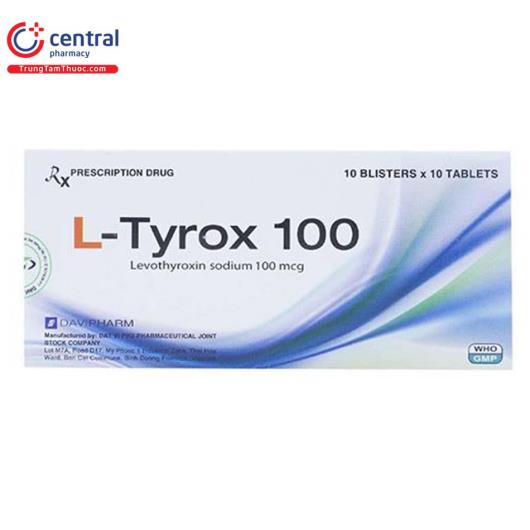 [CHÍNH HÃNG] Thuốc L-Tyrox 100 - Điều trị các hội chứng suy giáp