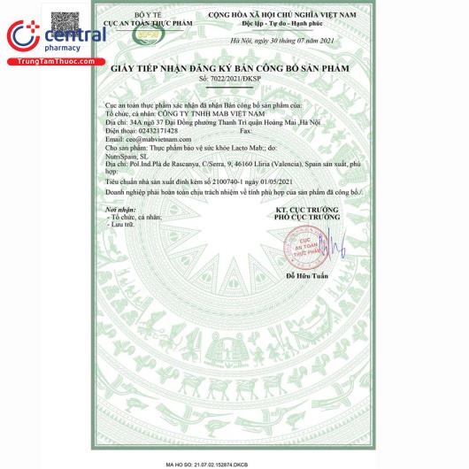 [CHÍNH HÃNG] Thuốc Lacto Mab Strains cho đường ruột của bé khỏe mạnh