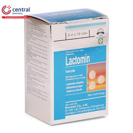 Thuốc Lactomin (Hộp 60 viên) - Hỗ trợ tăng cường chức năng tiêu hóa