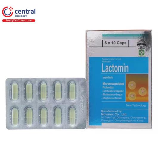 Thuốc Lactomin (Hộp 60 viên) - Hỗ trợ tăng cường chức năng tiêu hóa
