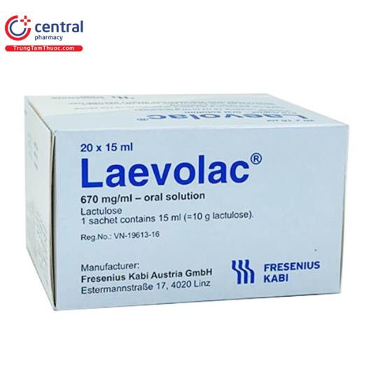 Thuốc Laevolac 670mg/ml điều trị táo bón: cách dùng và giá bán