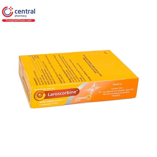 Thuốc Laroscorbine 1g/5ml (Bayer) - Thuốc tiêm cung cấp vitamin C