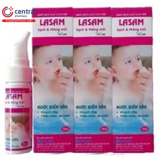 Thuốc Lasam TE 70ml - Xịt mũi, làm sạch mũi: Cách dùng, giá bán