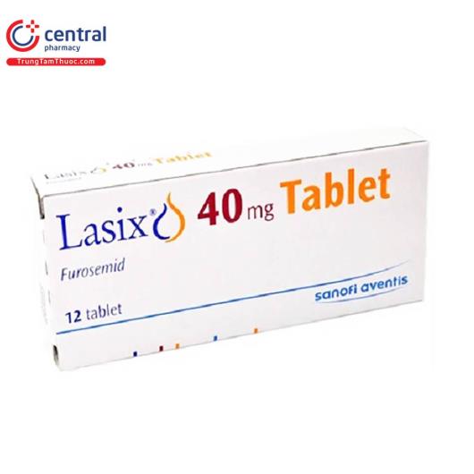 Thuốc Lasix 40mg Tablet (Furosemide 40mg): chỉ định, liều dùng