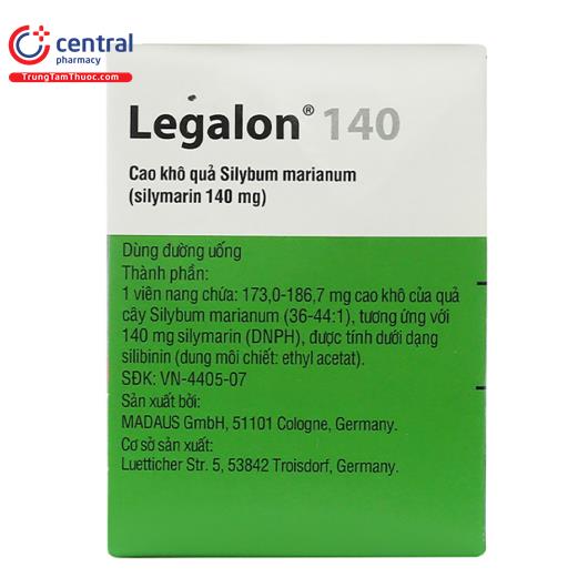 [CHÍNH HÃNG] Thuốc Legalon 140 bảo vệ tổn thương gan do rượu