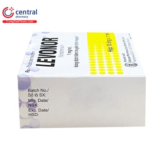 Thuốc Levonor 1mg/ml - Thuốc điều trị rối loạn tuần hoàn, sốc phản vệ