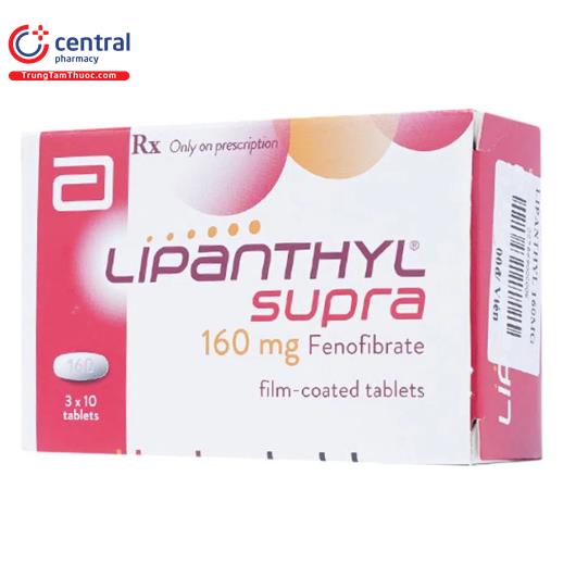 Thuốc Lipanthyl Supra 160 mg - Thuốc có tác dụng hạ cholesterol
