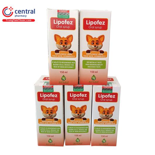 [CHÍNH HÃNG] Siro Lipofez Oral Syrup ngăn nguy cơ thiếu máu thiếu sắt