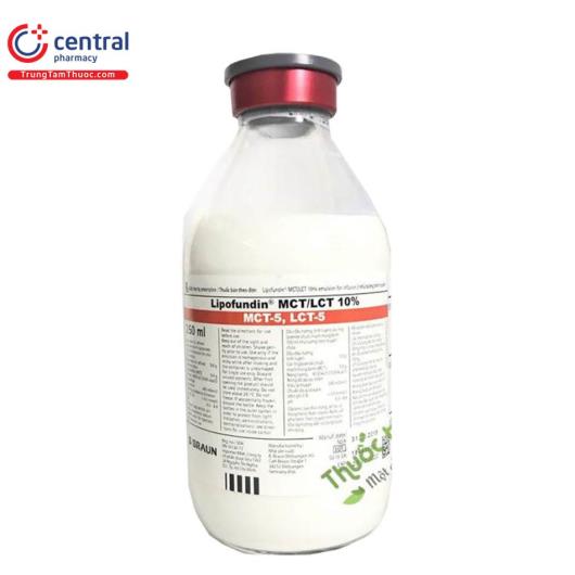 Dung dịch truyền cung cấp năng lượng Lipofundin MCT/LCT 10%