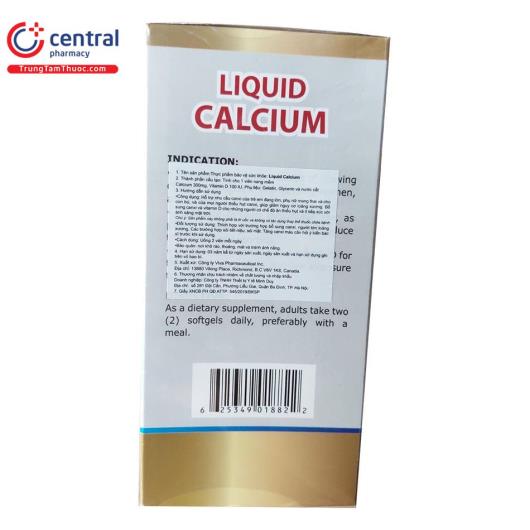 Thuốc Liquid Calcium Botania (160 viên)- bổ sung Calci cho cơ thể