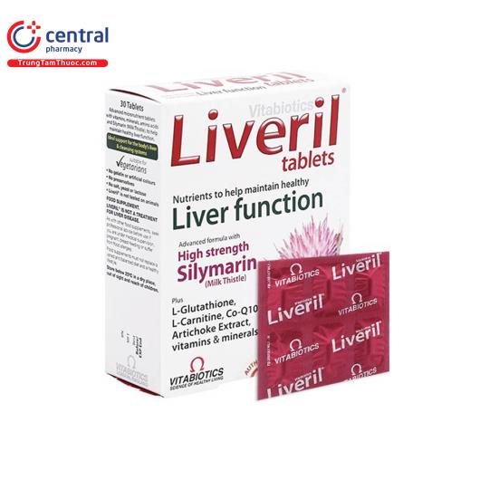 [CHÍNH HÃNG] Vitabiotics Liveril Tablets tăng cường chức năng gan