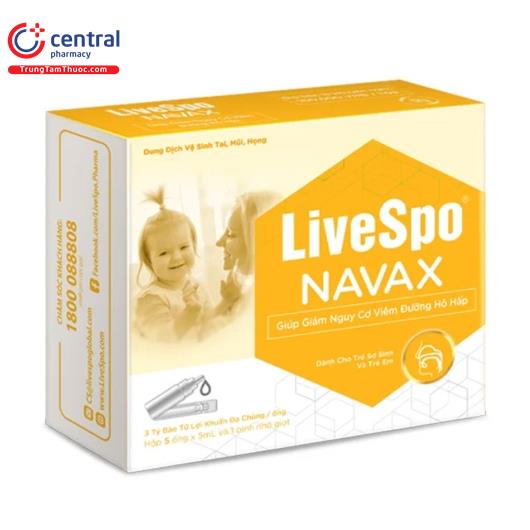 [CHÍNH HÃNG] Thuốc xịt LiveSpo Navax Kids vàng cho trẻ sơ sinh