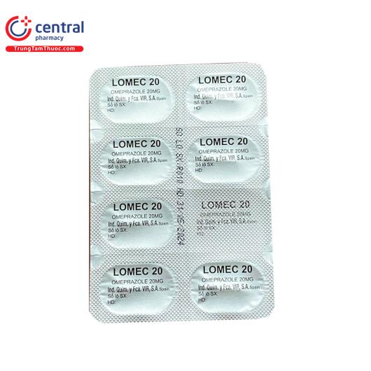 [CHÍNH HÃNG] Thuốc Lomec 20mg điều trị viêm loét dạ dày