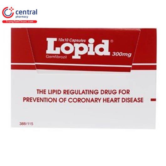[CHÍNH HÃNG] Thuốc Lopid 300mg - Thuốc có tác dụng hạ mỡ máu hiệu quả