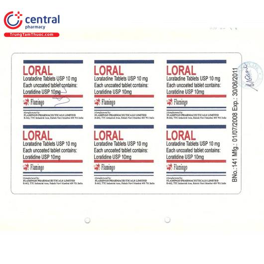 Thuốc Loral 10mg - Thuốc điều trị dị ứng hiệu quả