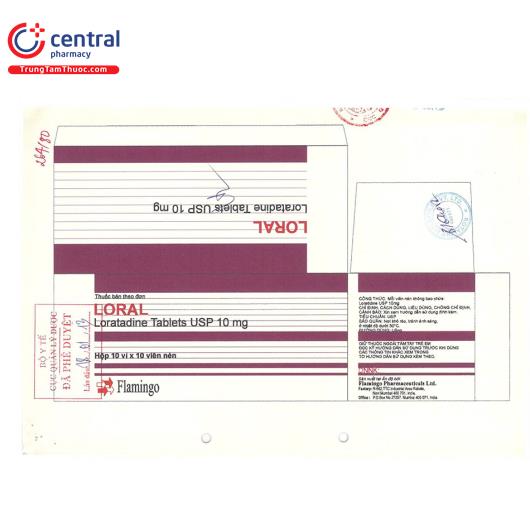 Thuốc Loral 10mg - Thuốc điều trị dị ứng hiệu quả