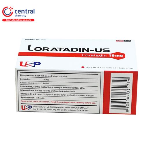 [CHÍNH HÃNG] Thuốc Loratadin - US: Điều trị viêm mũi dị ứng