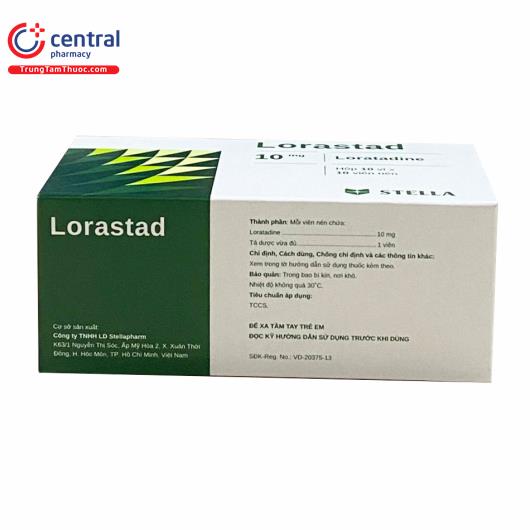 Thuốc Lorastad 10 Tab: Chỉ định, cách dùng, liều dùng