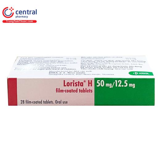 Thuốc Lorista H 50mg/12.5 mg: Tác dụng, liều dùng & giá bán