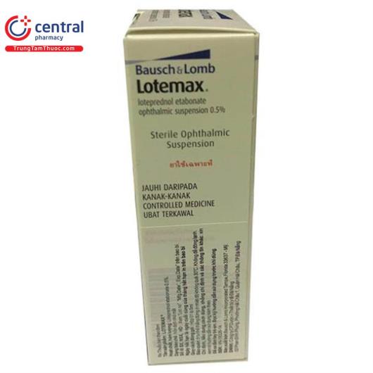 Thuốc Lotemax 0,5%: tác dụng, liều dùng và giá bán