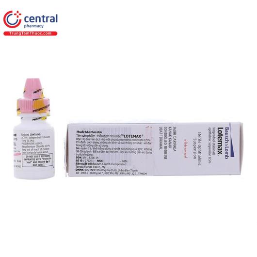Thuốc Lotemax 0,5%: tác dụng, liều dùng và giá bán
