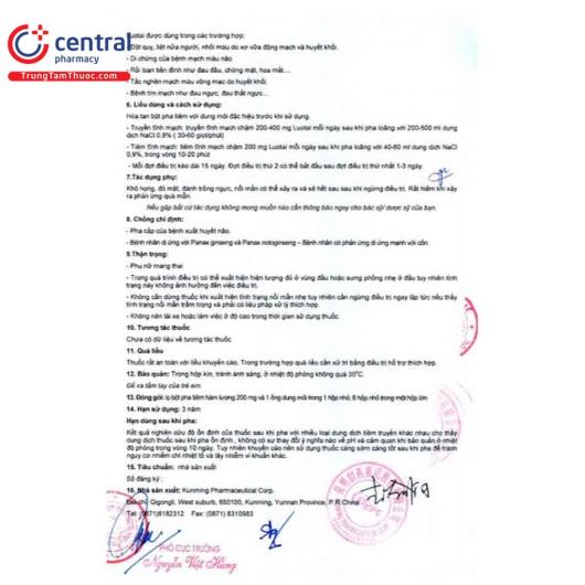[CHÍNH HÃNG] Thuốc Luotai 200mg - thuốc điều trị tổn thương thần kinh
