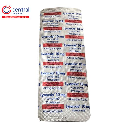 [CHÍNH HÃNG] Thuốc Lysanxia 10mg Alfasigma điều trị rối loạn lo âu