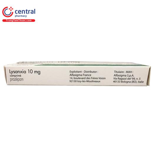 [CHÍNH HÃNG] Thuốc Lysanxia 10mg Alfasigma điều trị rối loạn lo âu