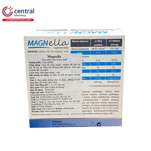 [CHÍNH HÃNG] Thuốc Magnella bổ sung vitamin B6 và magnesi