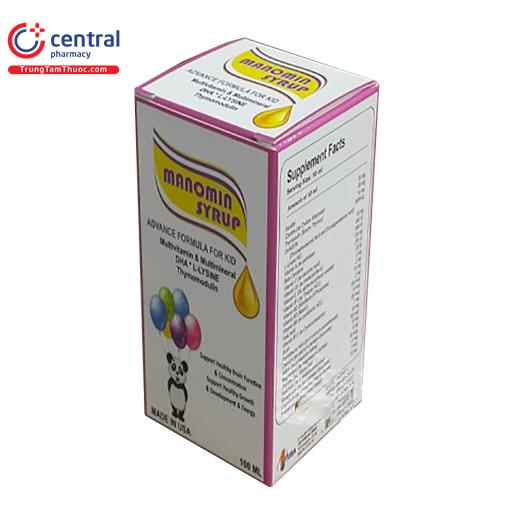 [CHÍNH HÃNG] Thuốc Manomin Syrup tăng cường miễn dịch, trẻ ăn ngon