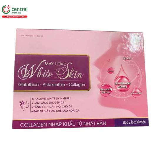 Thuốc Max Love White Skin - Hỗ trợ chống oxy hoá, hạn chế lão hoá da