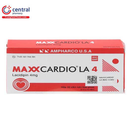 [CHÍNH HÃNG] Thuốc Maxxcardio LA 4 - điều trị tăng huyết áp