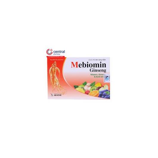 [CHÍNH HÃNG] Thuốc Mebiomin Ginseng (vỉ) bồi bổ cho người suy nhược