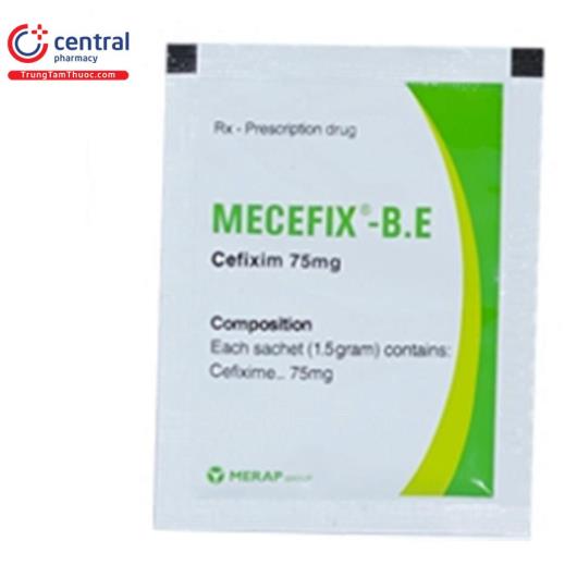 Thuốc Mecefix-B.E 75mg điều trị nhiễm khuẩn hiệu quả