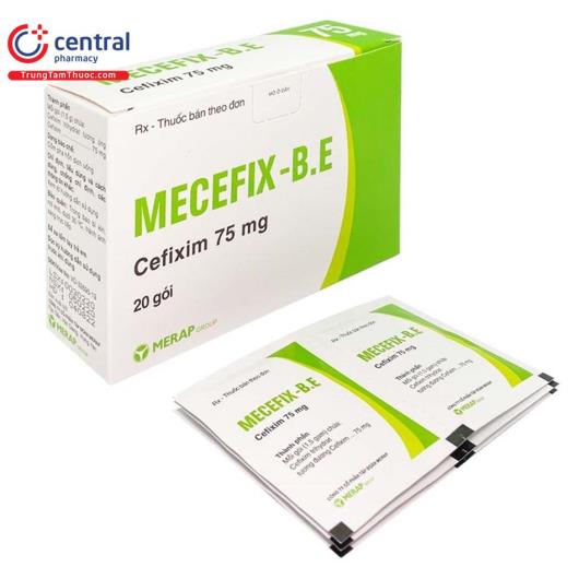 Thuốc Mecefix-B.E 75mg điều trị nhiễm khuẩn hiệu quả