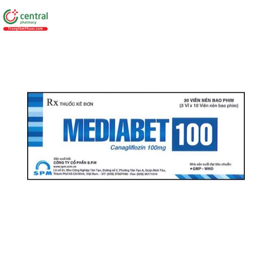 Thuốc Mediabet 100 kiểm soát đường huyết ở đái tháo đường týp 2