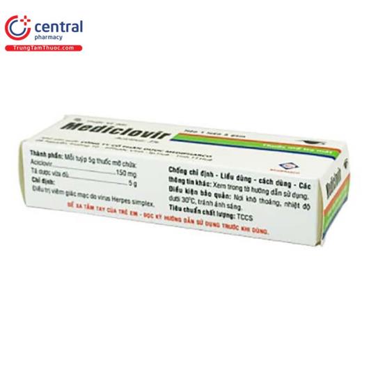 Thuốc Mediclovir - Thuốc trị viêm kết mạc mắt do nhiễm virus Herpes