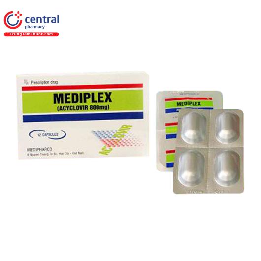 [CHÍNH HÃNG] Thuốc Mediplex 800mg - điều trị mụn rộp sinh dục