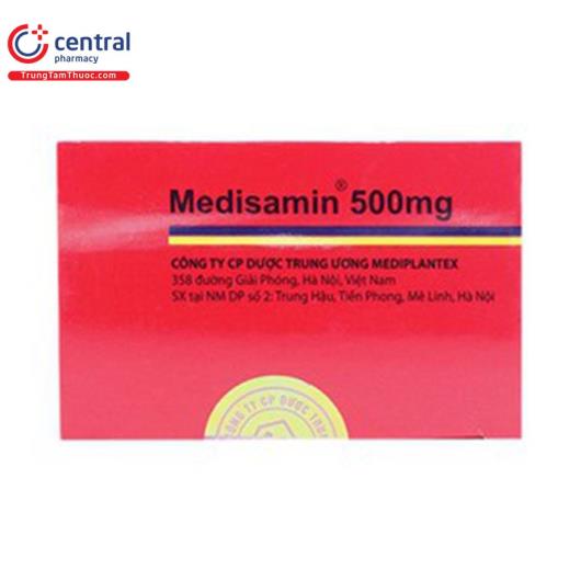 Thuốc Medisamin 500mg: Tác dung- Cách dùng và Lưu ý sử dụng