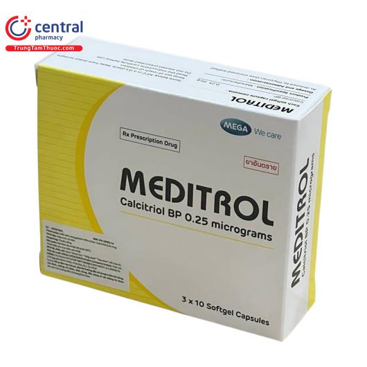 Thuốc điều trị loãng xương Meditrol 0,25mcg: chỉ định, liều dùng