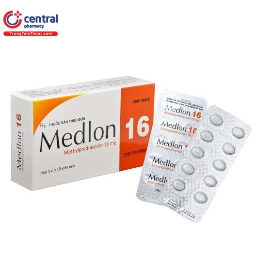Thuốc Medlon 16: Tác dụng, liều dùng và tác dụng phụ