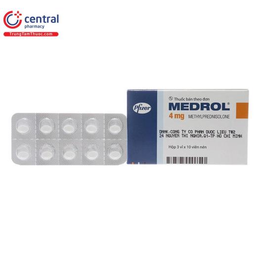 [CHÍNH HÃNG] Thuốc Medrol 4mg - giảm đau, chống viêm