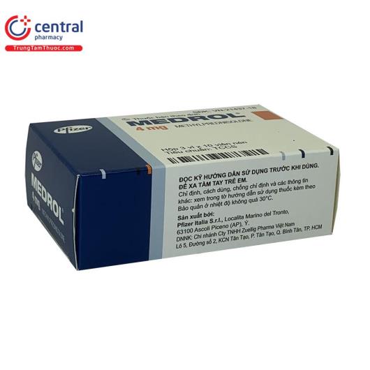[CHÍNH HÃNG] Thuốc Medrol 4mg - giảm đau, chống viêm