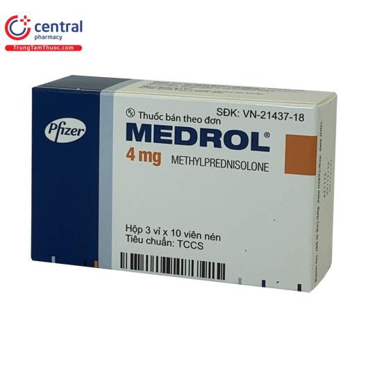 [CHÍNH HÃNG] Thuốc Medrol 4mg - giảm đau, chống viêm