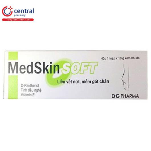 Thuốc MedSkin Soft 10g DHG- Thuốc trị da khô, nứt nẻ, làm mềm da