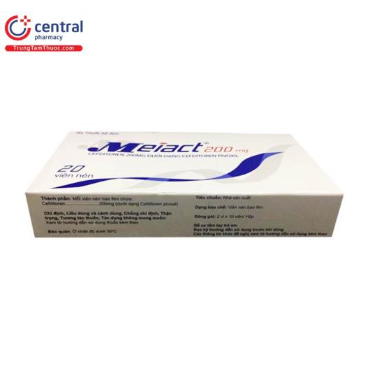 Thuốc Meiact 200mg: Tác dụng - Chỉ định, Liều dùng