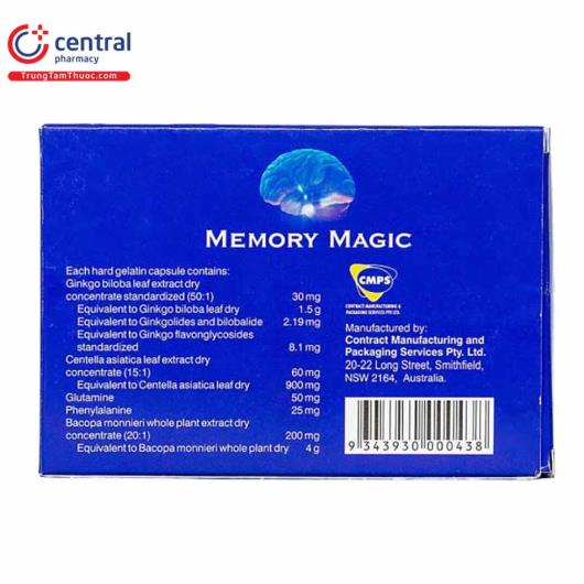 Thuốc Memory Magic - Viên uống hoạt huyết bổ não của Úc