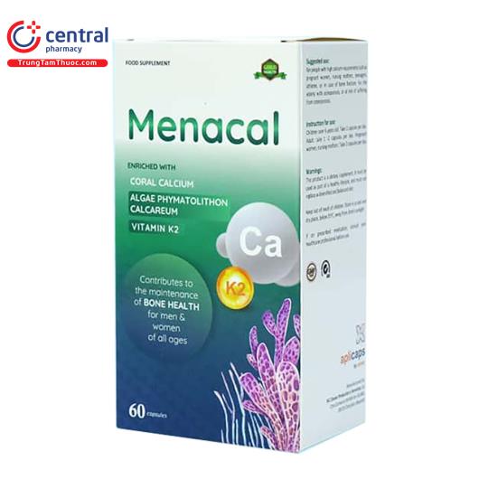 [CHÍNH HÃNG] Thuốc Menacal bổ sung calci cho thai kỳ khỏe mạnh