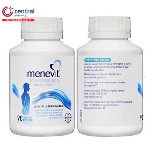 [CHÍNH HÃNG] Thuốc Menevit 90 viên - Cải thiện chất lượng tinh trùng