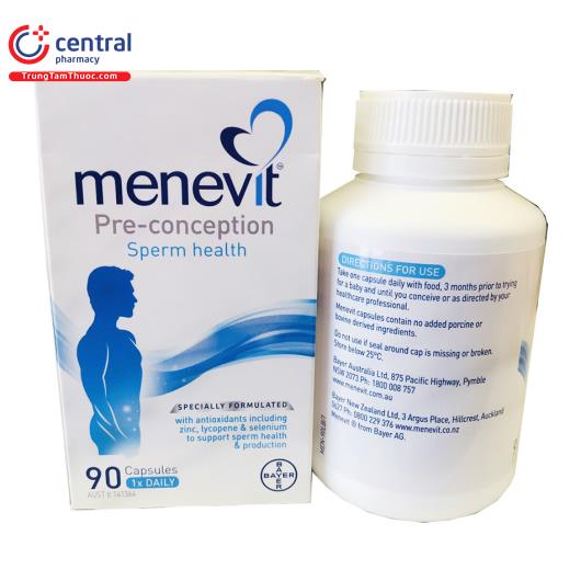 [CHÍNH HÃNG] Thuốc Menevit 90 viên - Cải thiện chất lượng tinh trùng